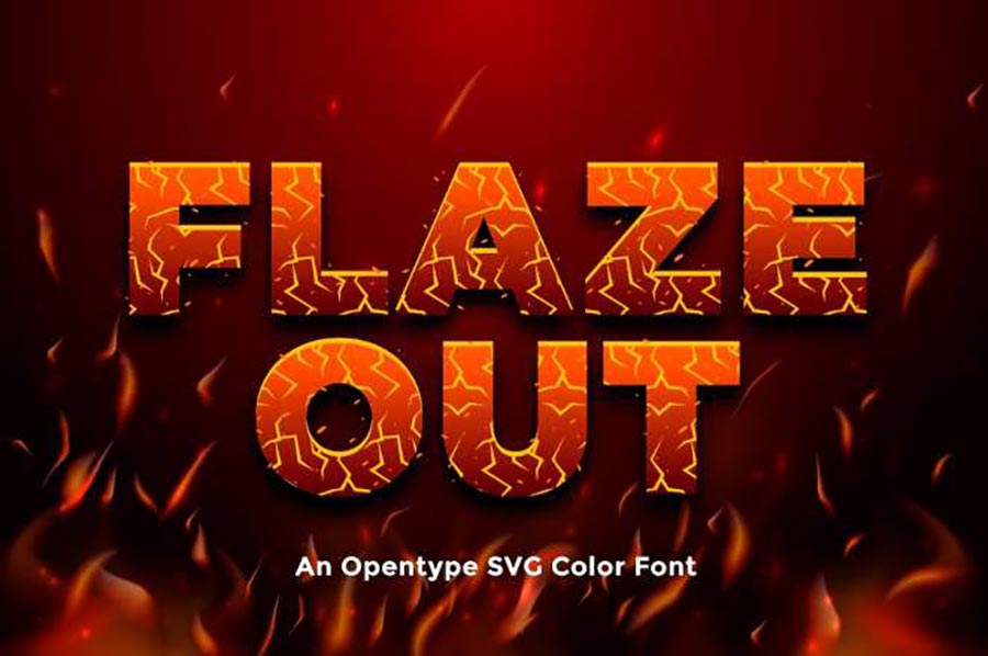 Instructions for Free Download of 15+ Most Beautiful Fire Fonts